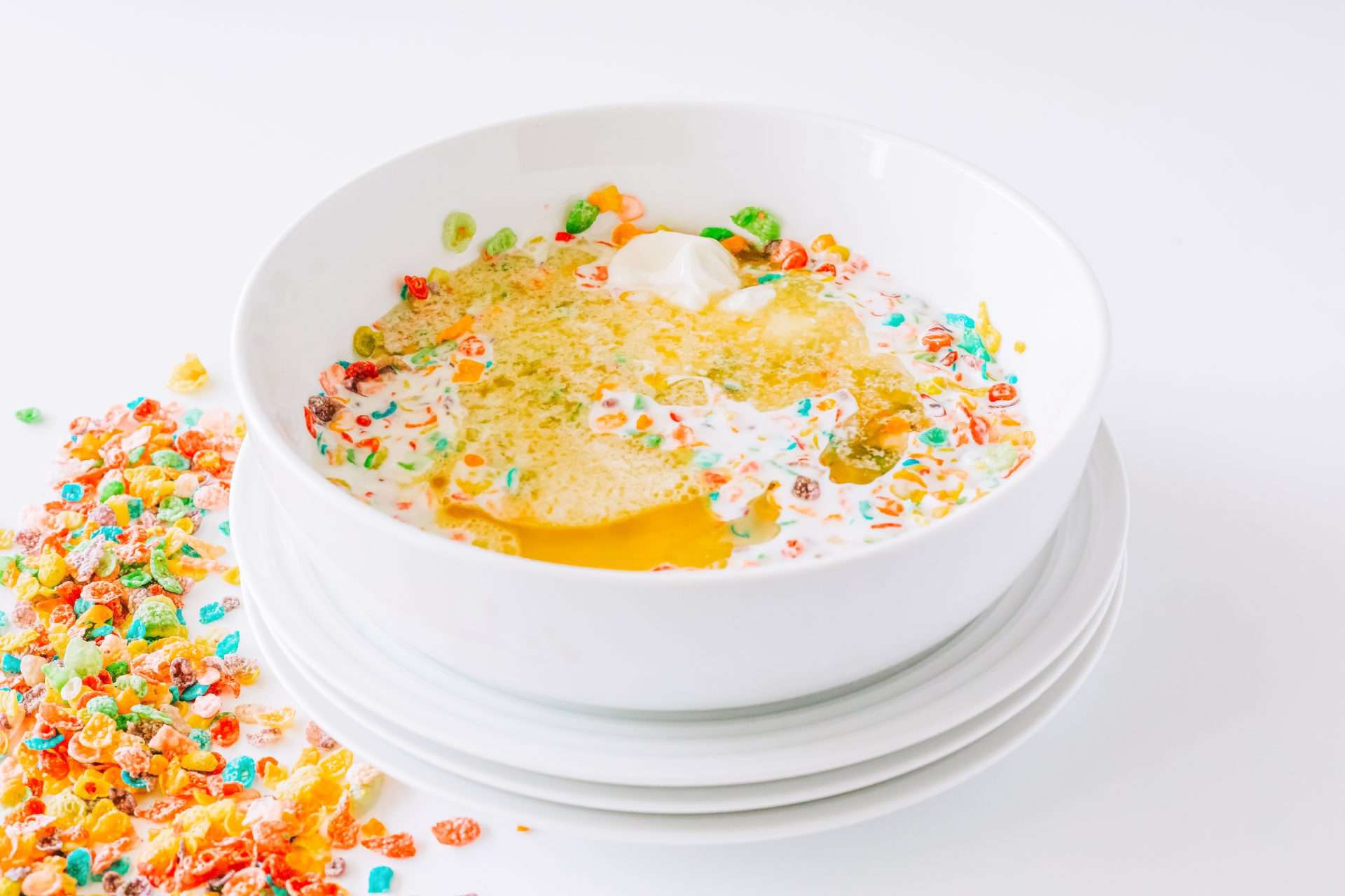 Fruity Pebble Donuts - Cream Cheese + Lemon Squeeze