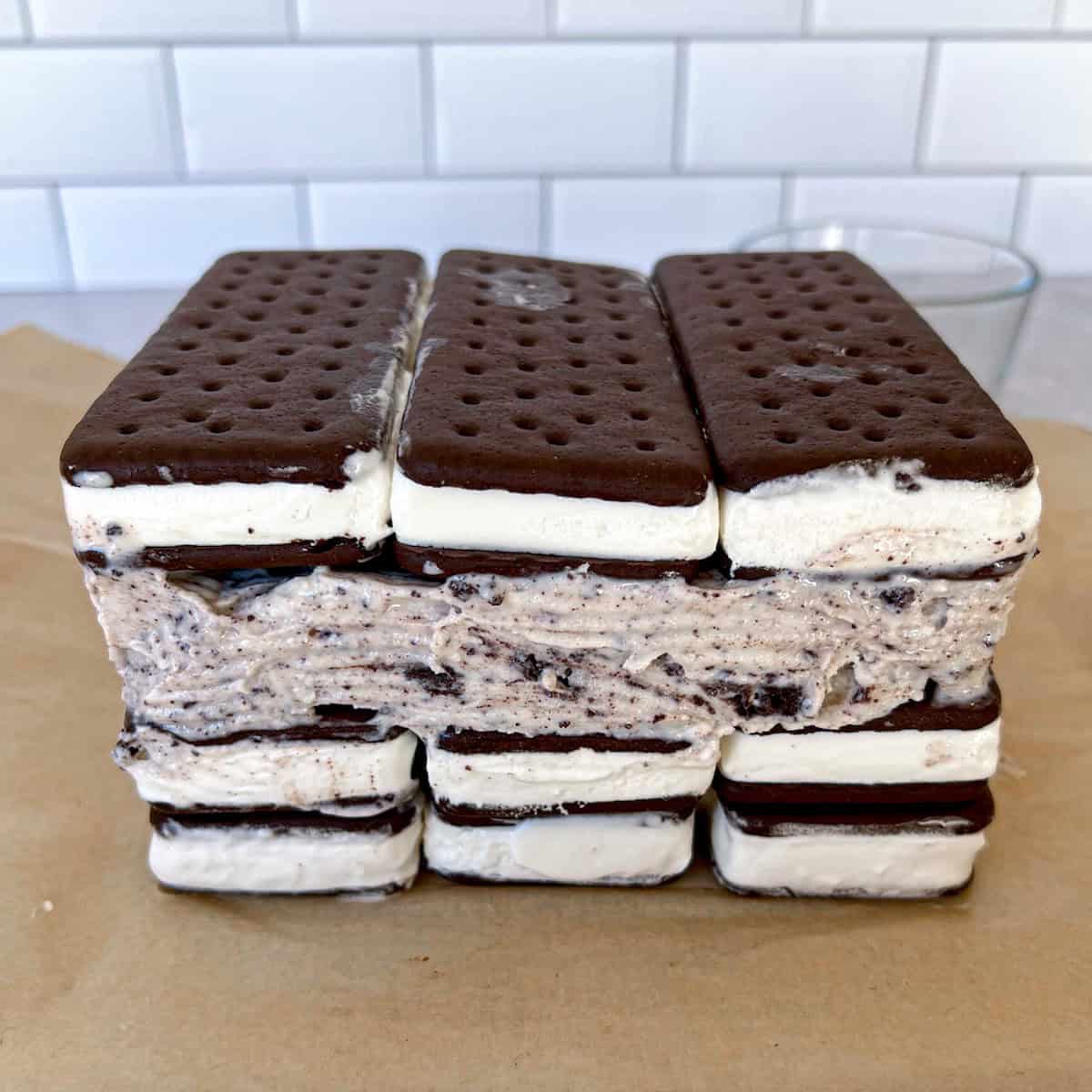 Easy Ice Cream Cake Recipe - Cream Cheese + Lemon Squeeze